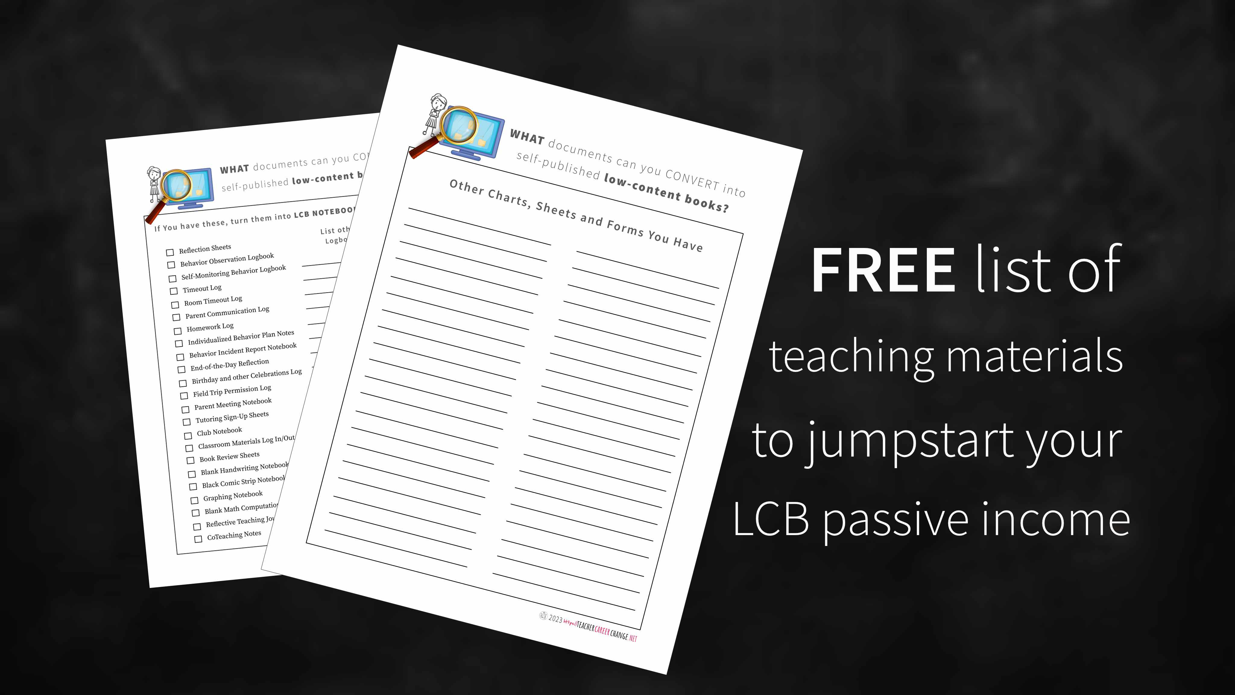 Teaching Materials You can Convert into Income-Generating Low-Content ...