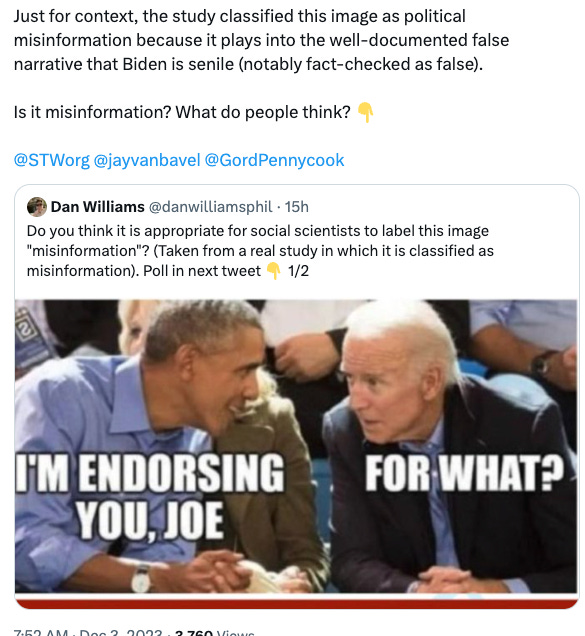 Misinformation studies as "Scientific" thought control