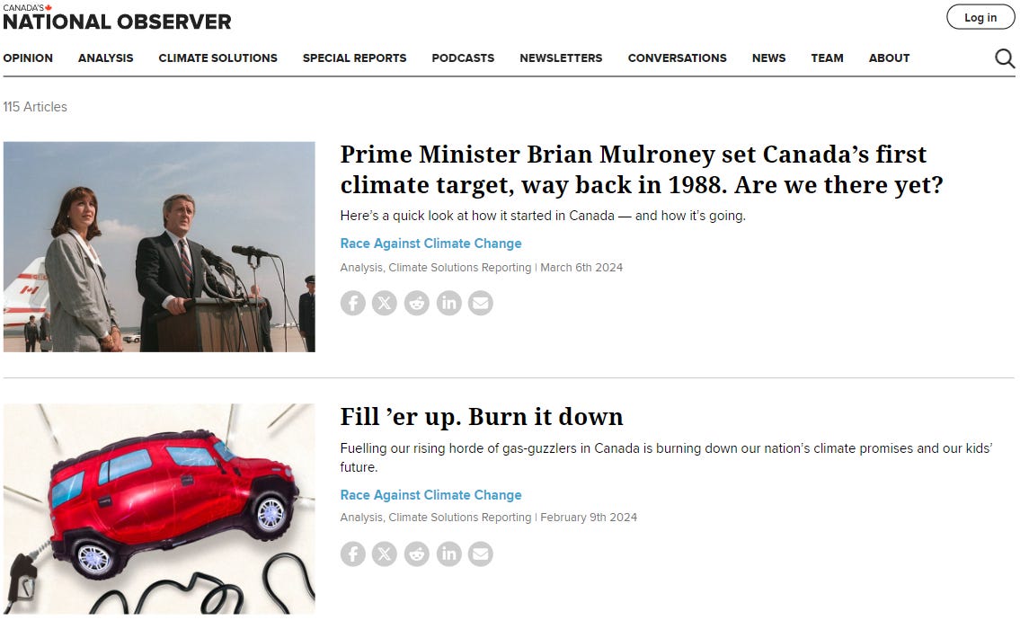 Canada’s National Observer: Climate Journalism First