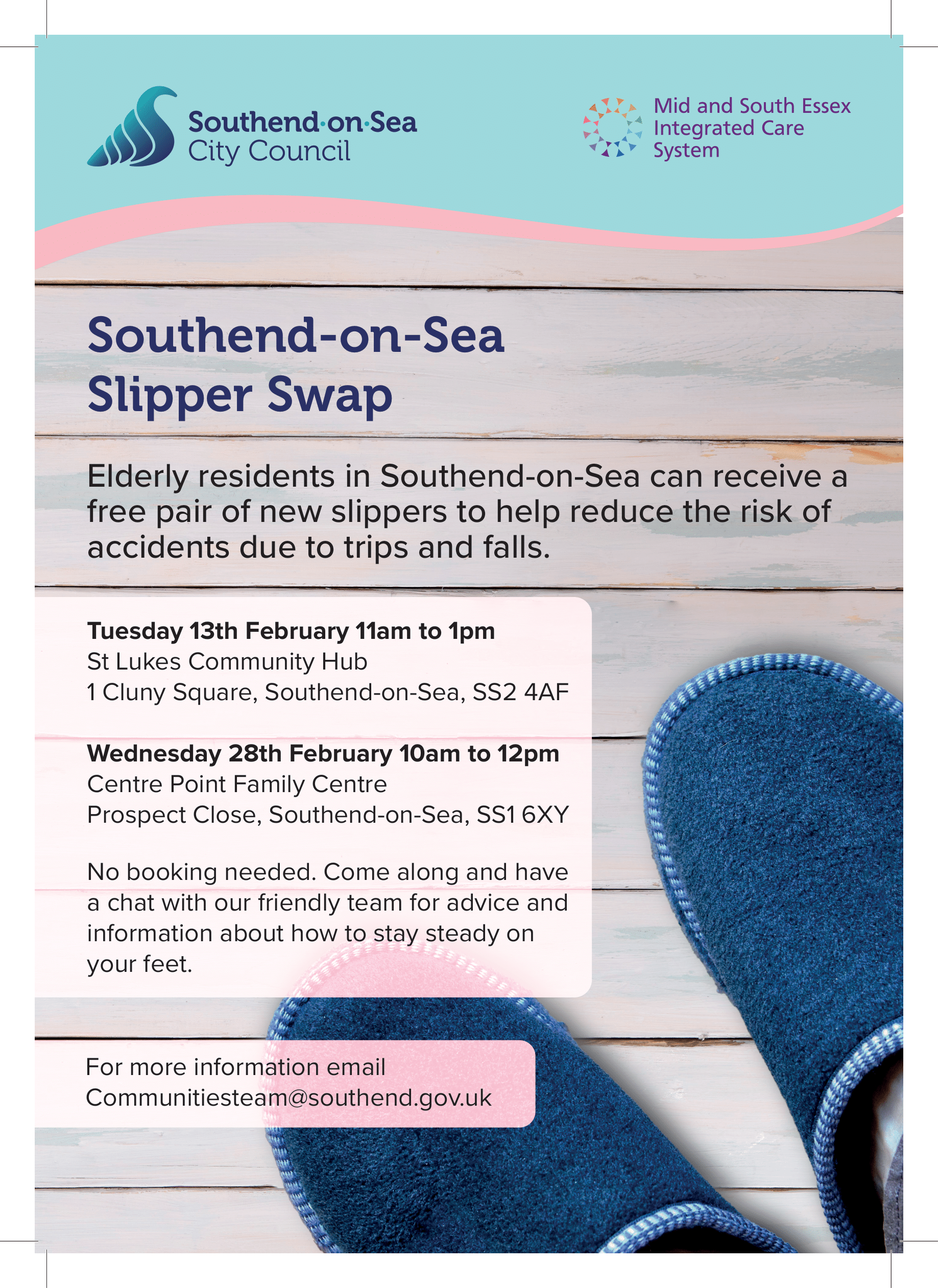 February Slipper Swap project aims to reduce trips and falls 📍🥿