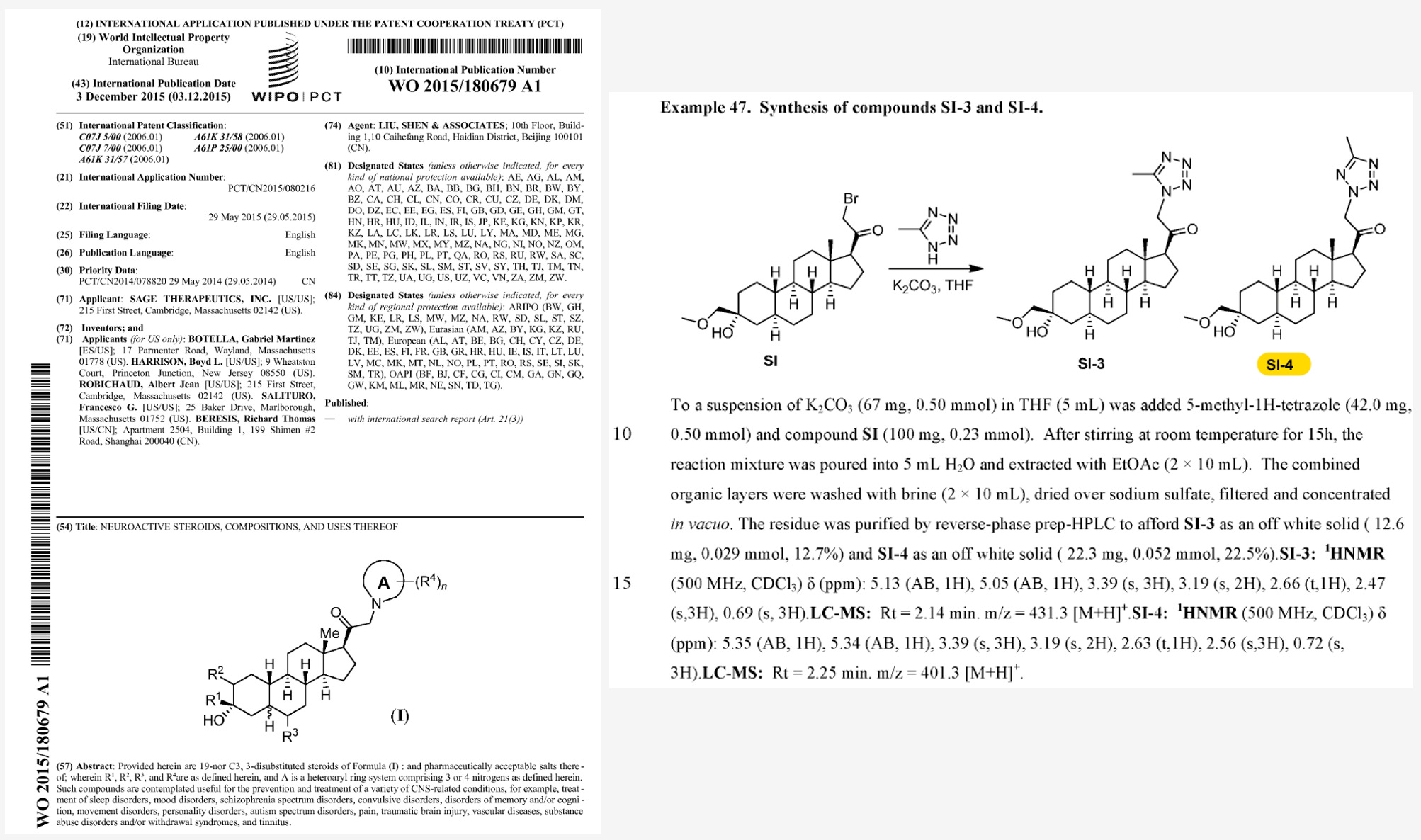 SAGE-324 (GABA-A receptor positive allosteric modulator)