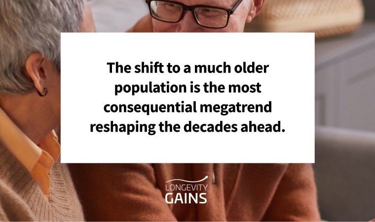 “The Most Consequential Megatrend,” Plus All New Longevity Gains Features
