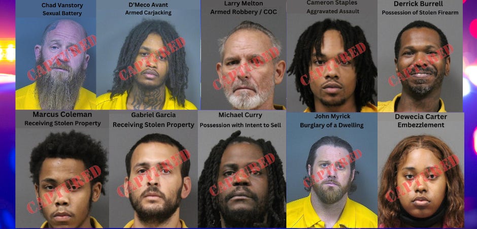DeSoto County Sheriff's Office have apprehended 10 wanted fugitives in ...