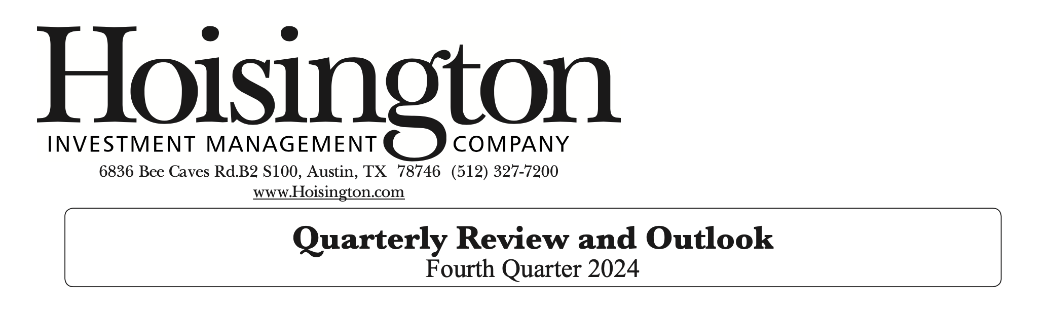 MacroPass™: Lacy Hunt's Latest Quarterly Outlook