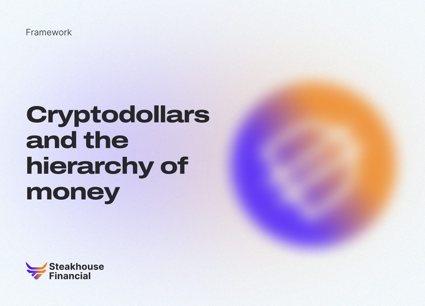 Cryptodollars and the hierarchy of money