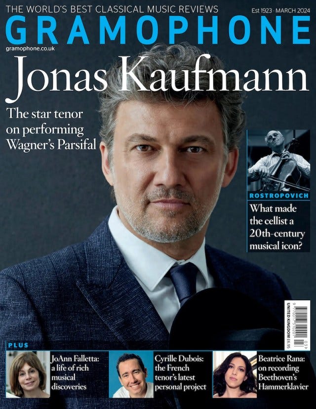 Sinking into Parsifal: Jonas Kaufmann - by Mark Pullinger