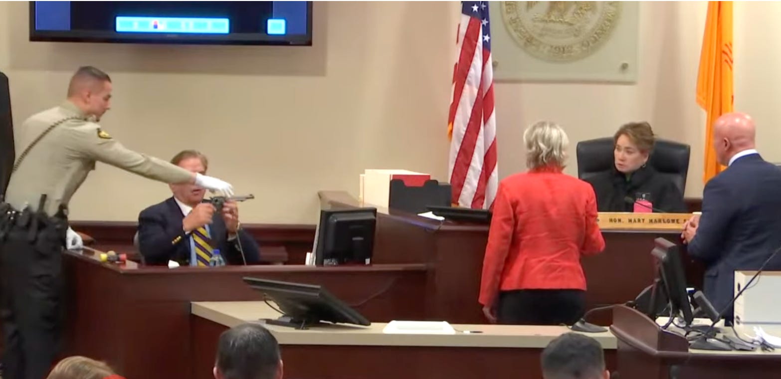 Witness Points Gun at Judge in Alec Baldwin Shooting Armorer’s Trial