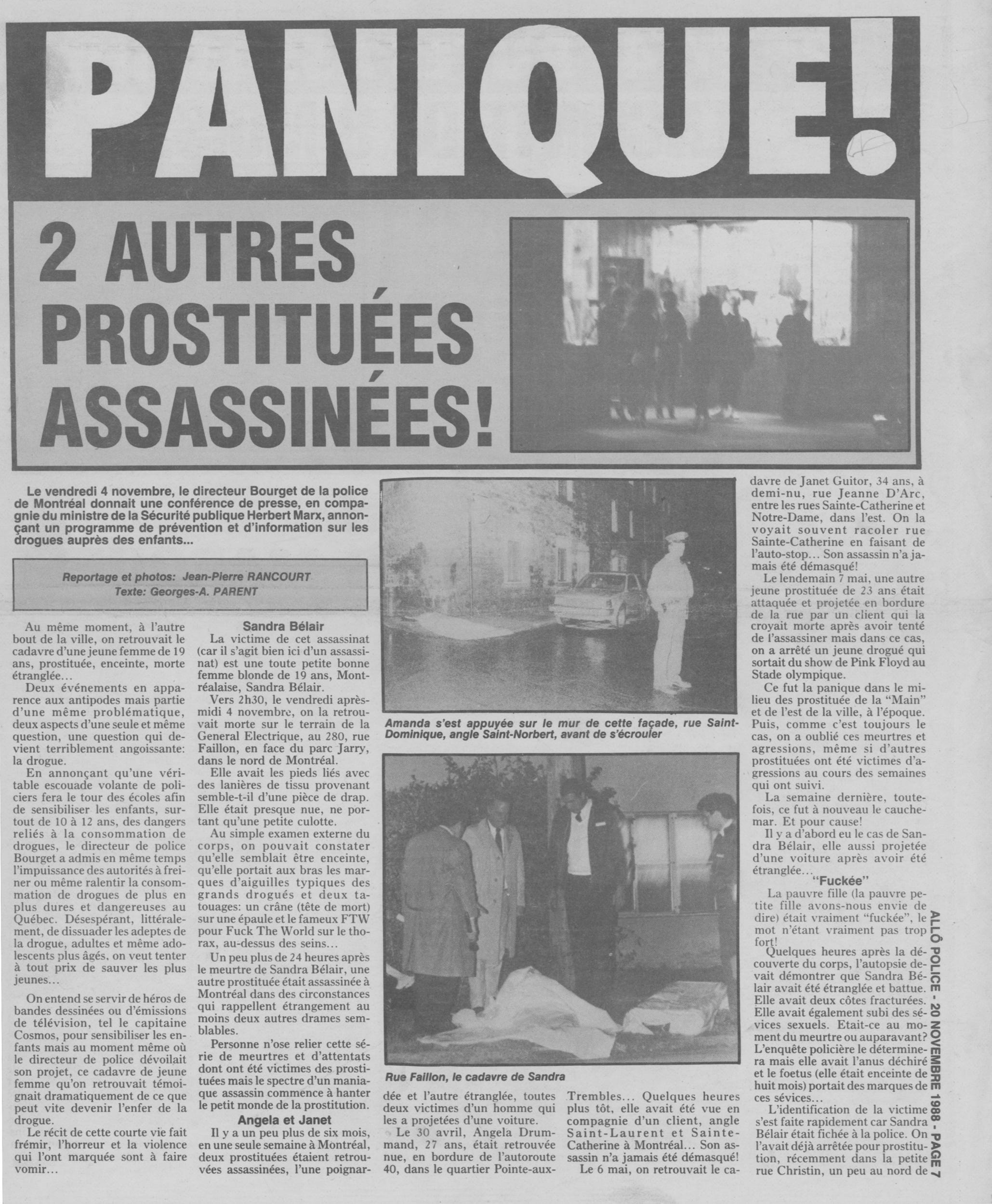 Panique ! | Allô Police | Novembre 1988 - by Allo Police