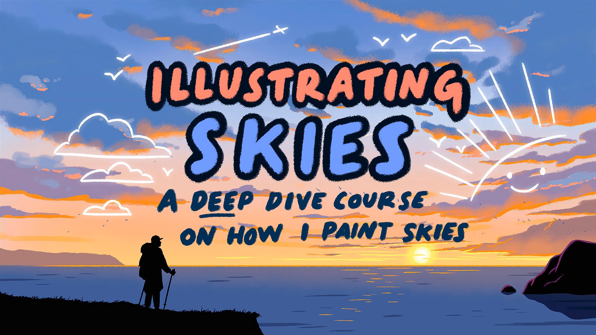 Illustrating Skies: A DEEP DIVE Course On How You Can Learn To Master Skies