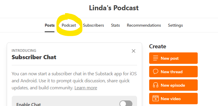 How to set up and launch a podcast on Substack