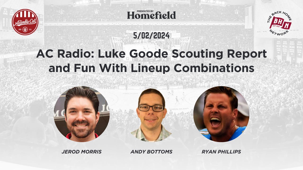 [AC Radio] Luke Goode Scouting Report and Fun With Lineup Combinations