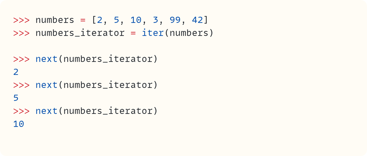 A One Way Stream Of Data • Iterators In Python Data Structure Categories 6