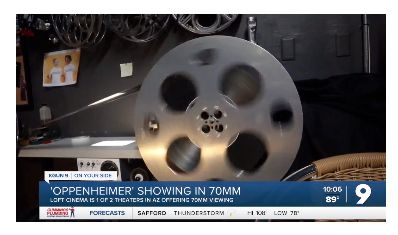 Watch Oppenheimer in 70mm at the Loft Cinema!