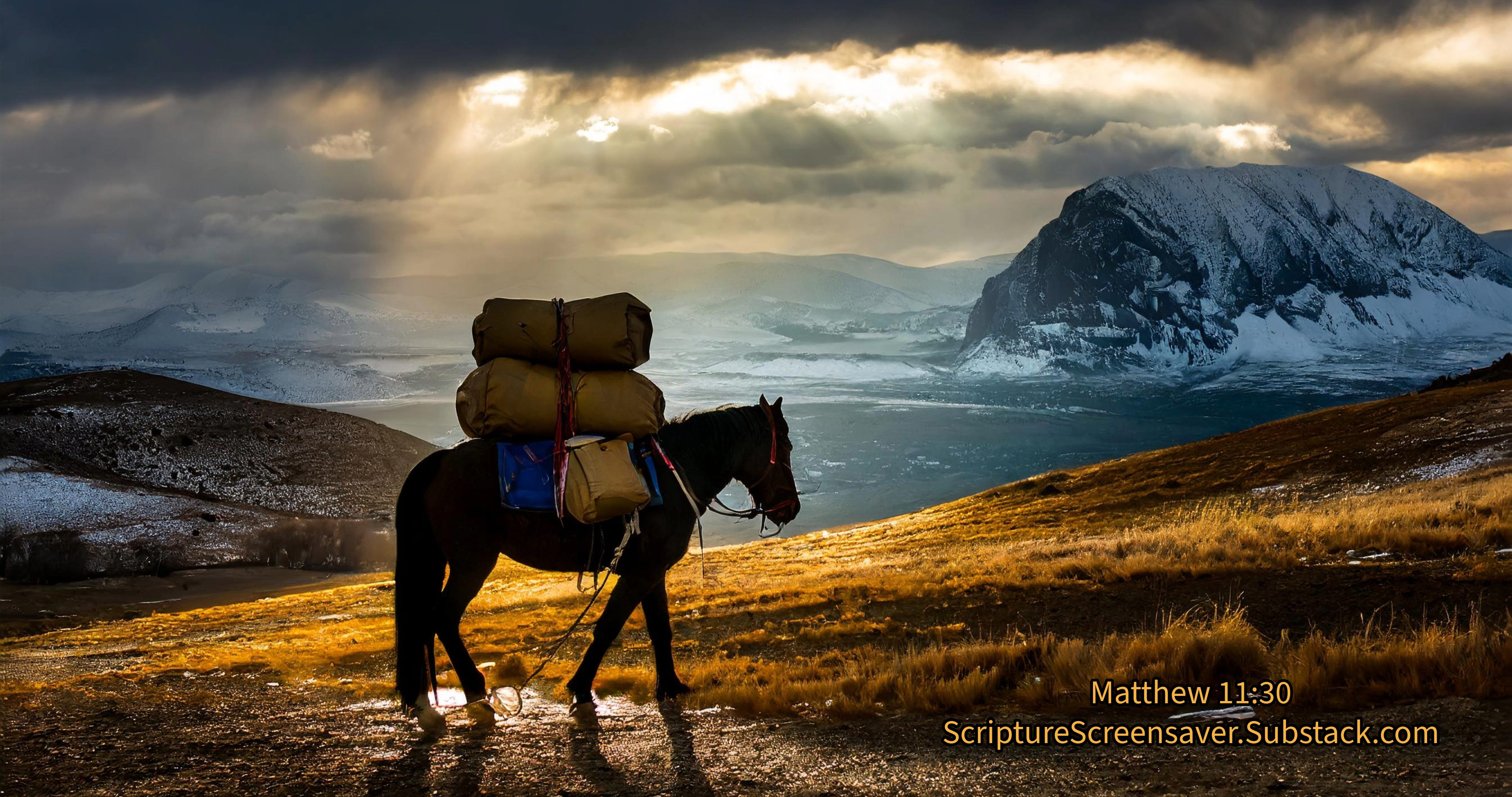 Why Do We Struggle On Our Own... - Scripture Screensaver