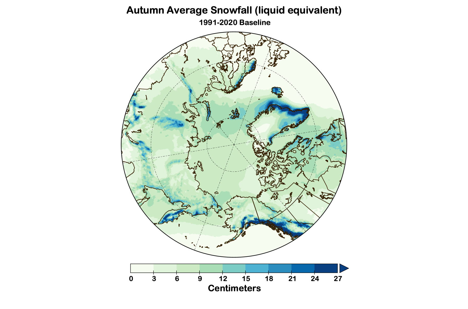 Autumn Snow Trends in the Arctic - by Rick Thoman