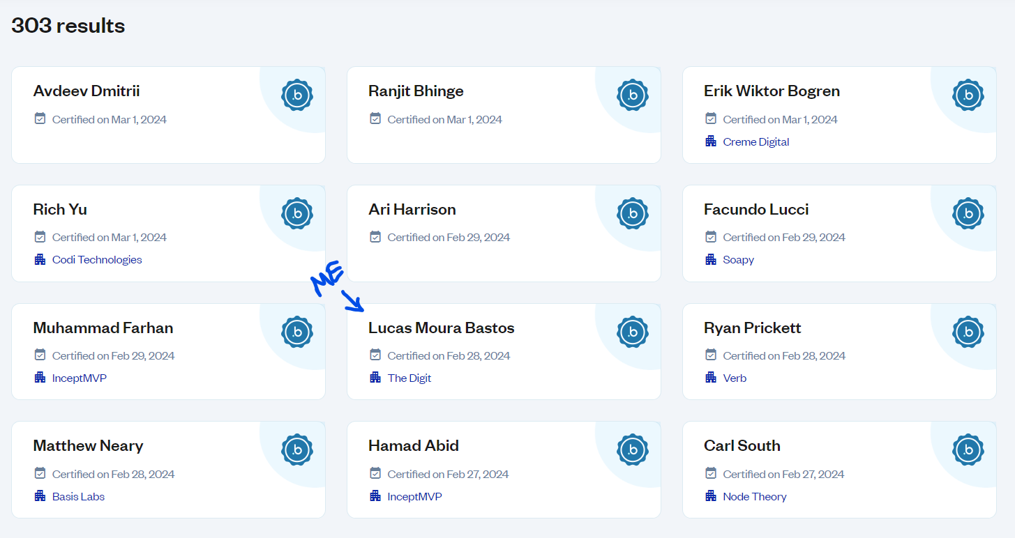 Bubble.io Developer Certification - by Lucas Moura Bastos