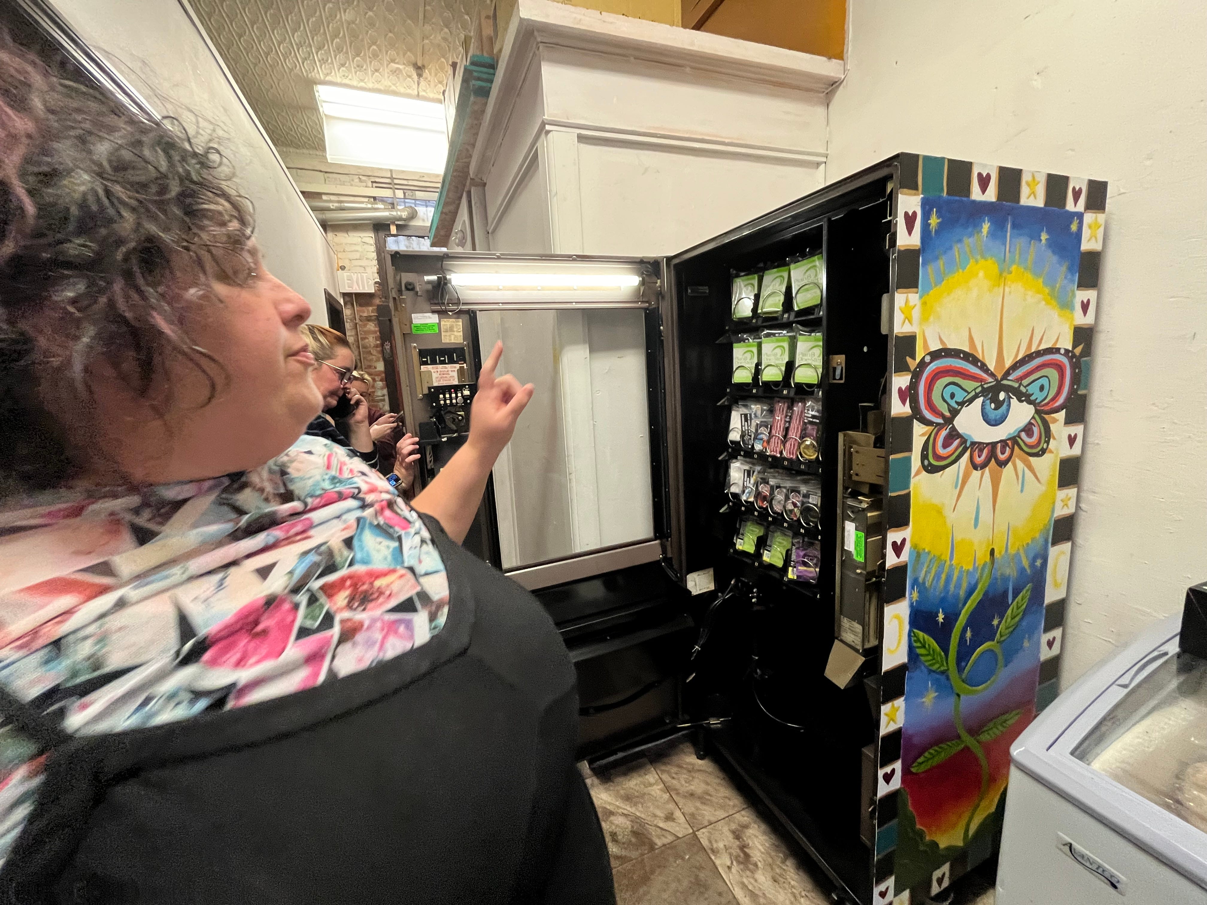 Emergency contraception vending machine installed in downtown Lafayette