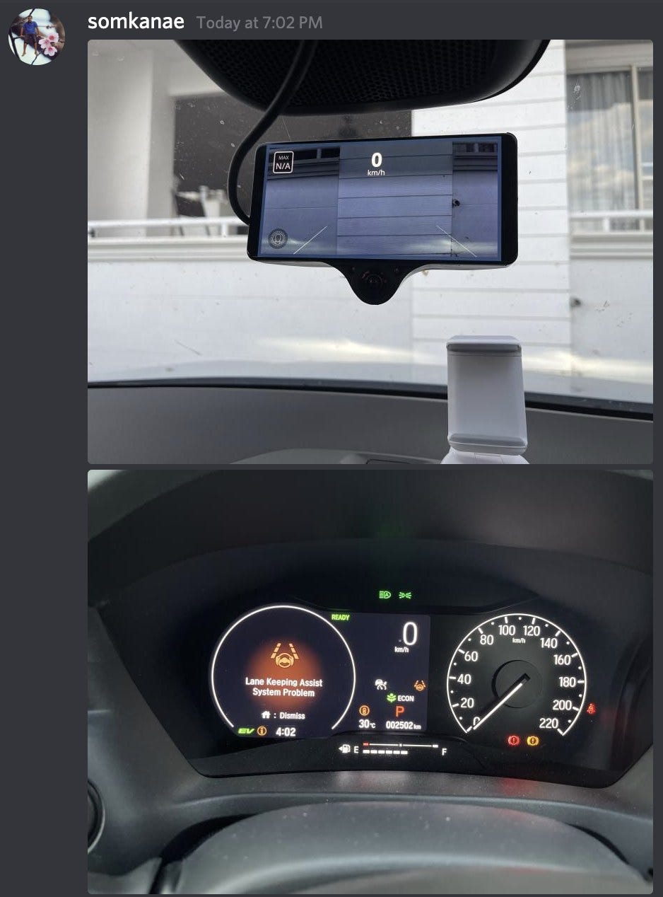 全球第一台 2022 Honda HR-V 油電版安裝 openpilot 分享 - by Rick Lan