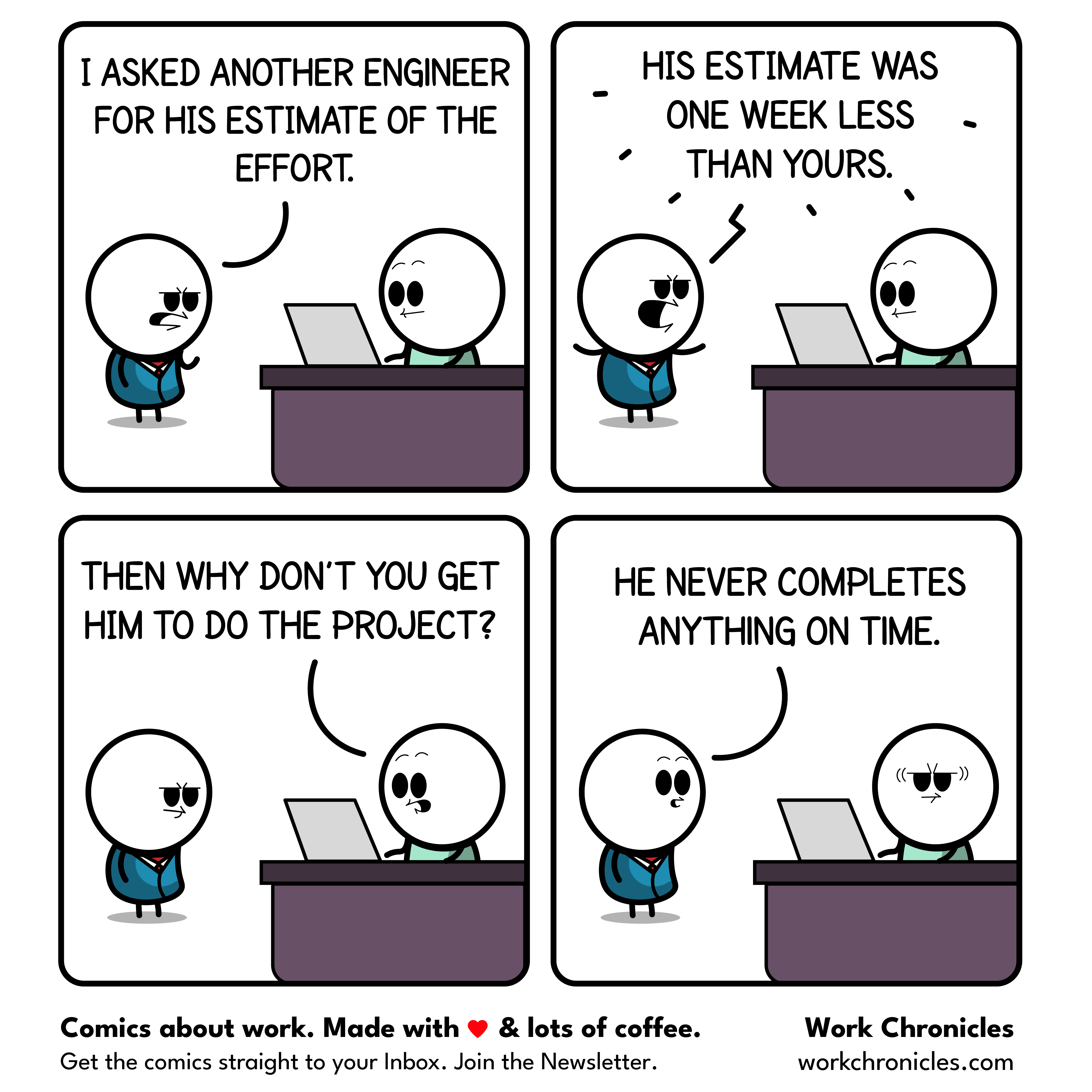 (comic) Verifying estimates - Work Chronicles