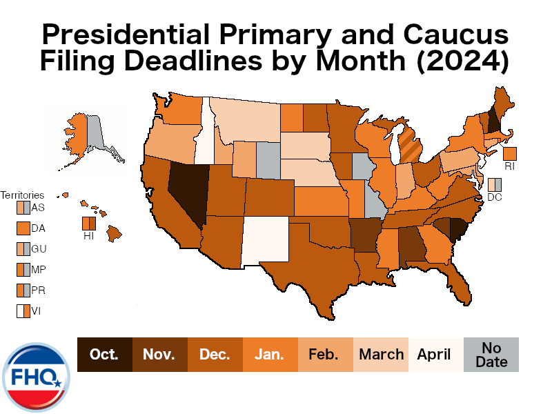 2024 Presidential Primary and Caucus Filing Deadlines Calendar