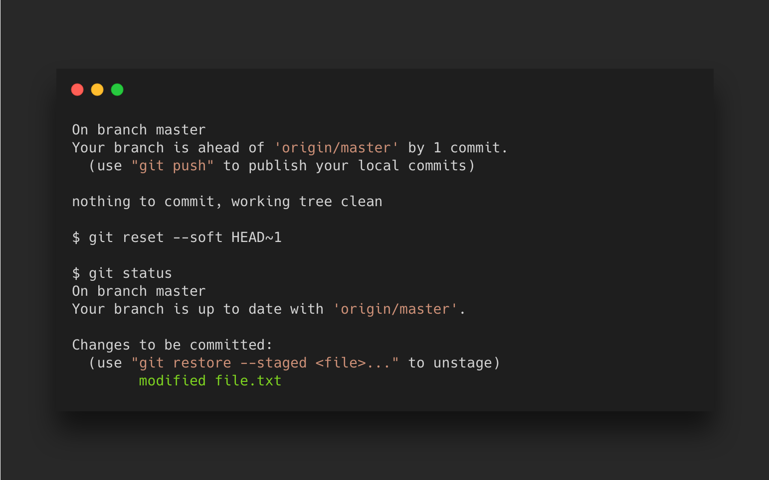Git Explained Unstage Unmodify And Undo