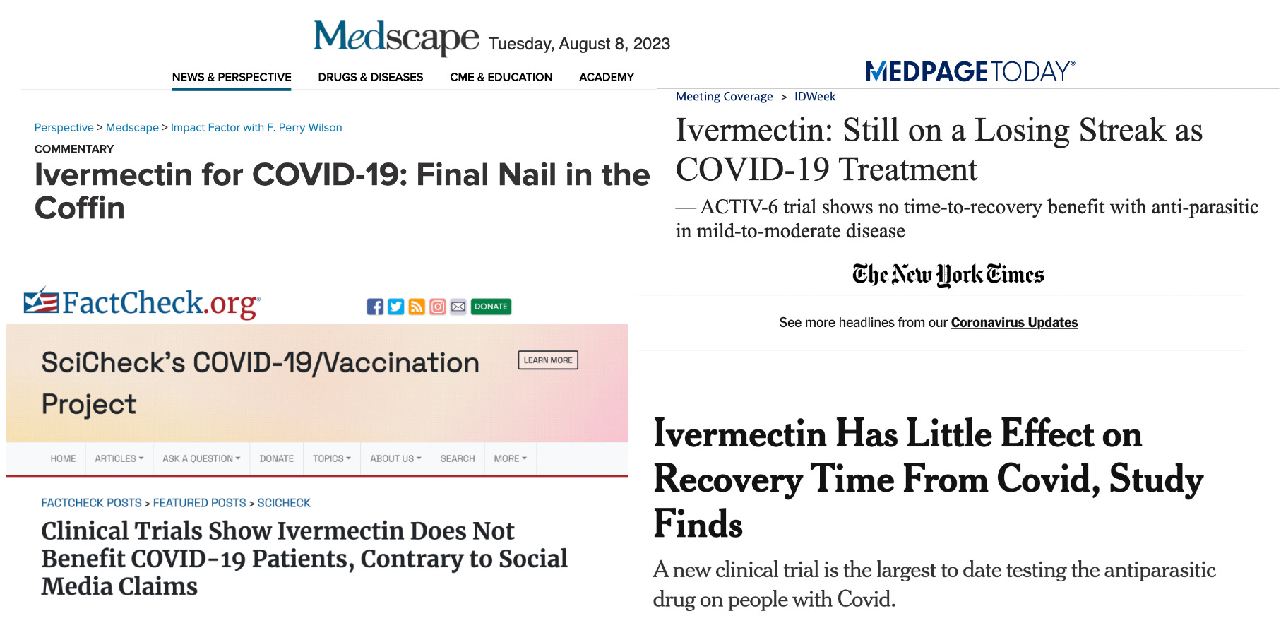 13 myths about ivermectin that just won't die