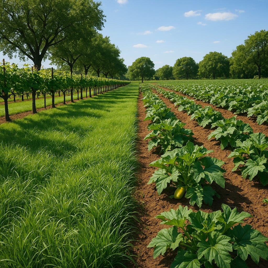 🌾 Full-Cover Soil Shading Using Real Grass Cover