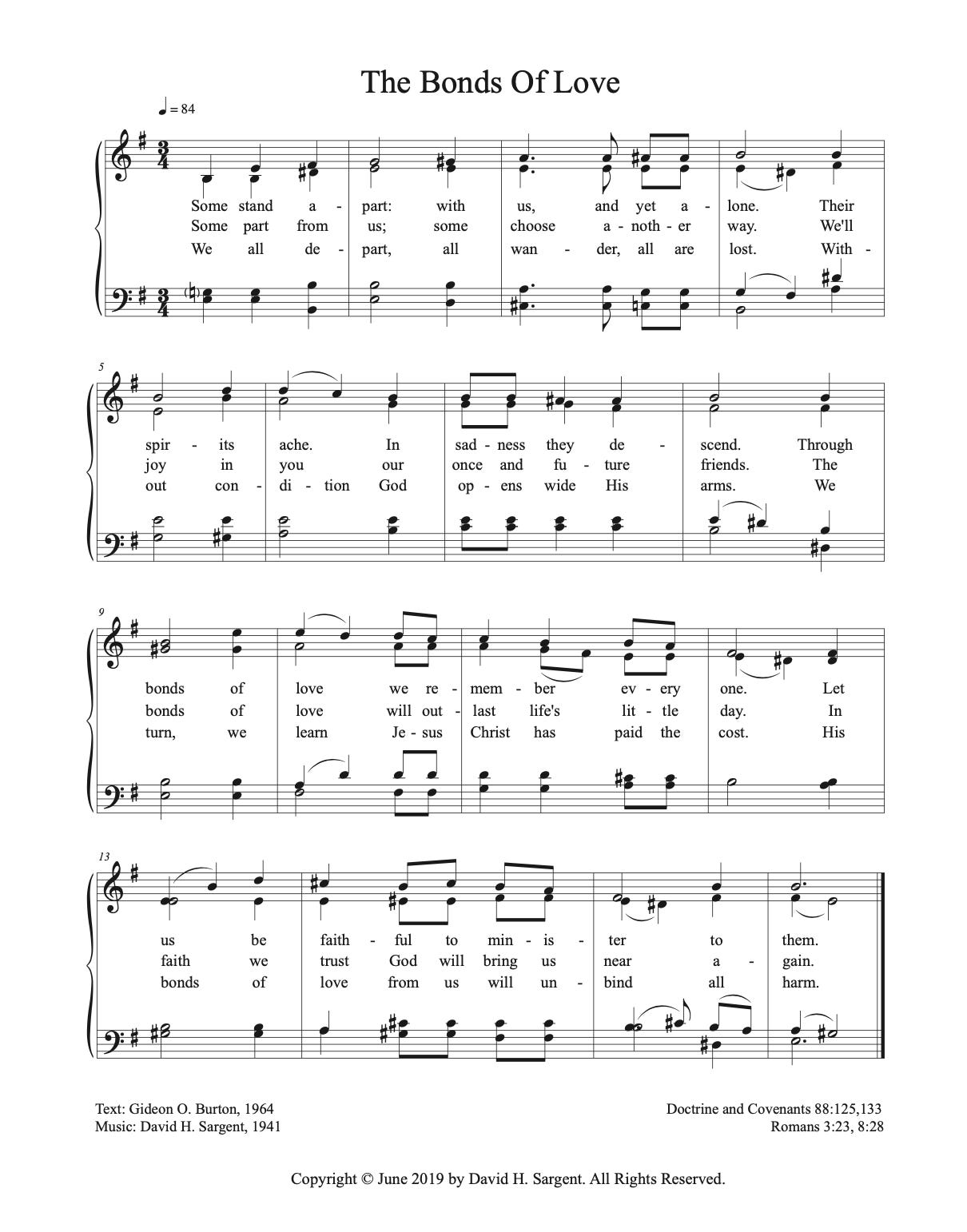 The Bonds of Love - by Gideon Burton - Wayfare