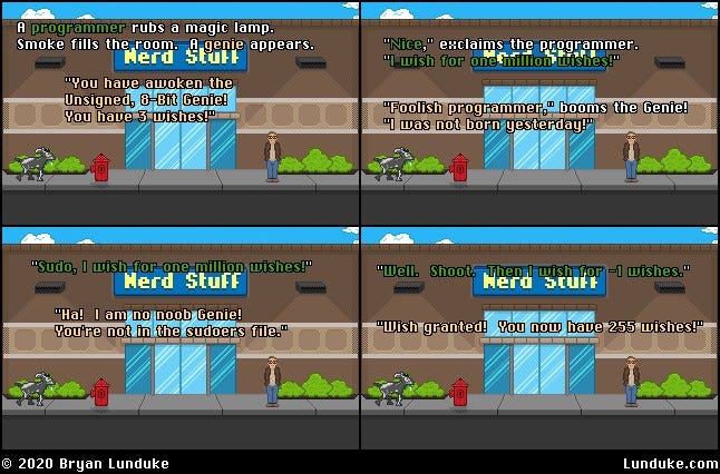 10 comics about Linux and programming and stuff.