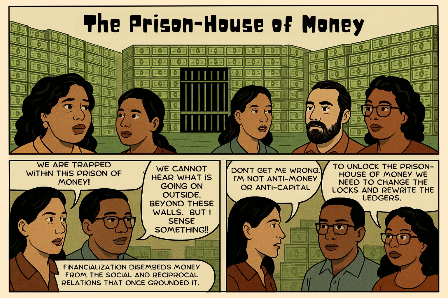 Unlocking the Prison-House of Money: