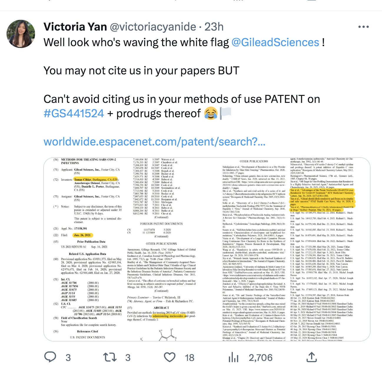 On Steve Kirsch, Bill Gates, Jeff Rothschild, Gilead Sciences ...