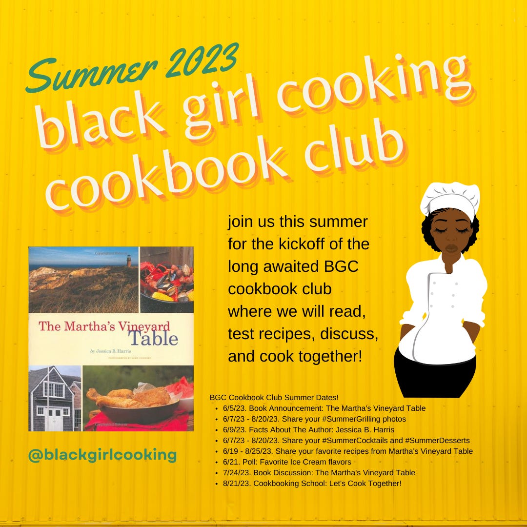 the black girl cooking cookbook club - by Kellea Tibbs