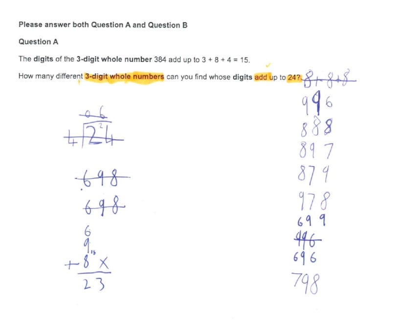 Why crossings-out are important in solving mathematical problems