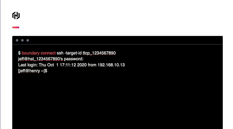 HashiCorp Boundary: Software Defined Perimeter for the Modern Network