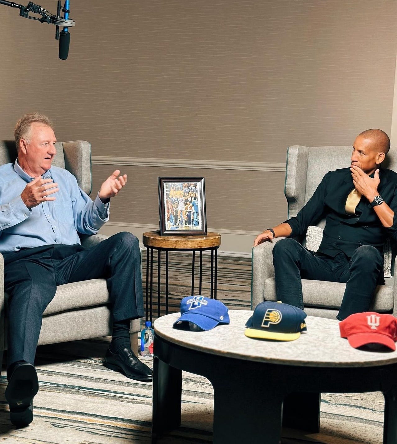 Reggie Miller reunites with Larry Bird, Isiah Thomas for upcoming NBA ...
