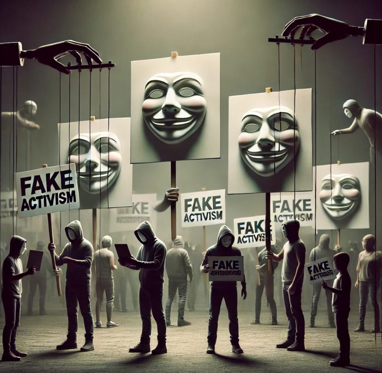 Fake Activism In The Digital Age - by Enri Marini
