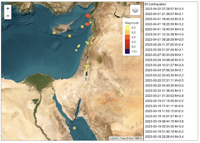 Feb. 6 Turkey-Syria earthquake triggered seismicity on Dead Sea Fault