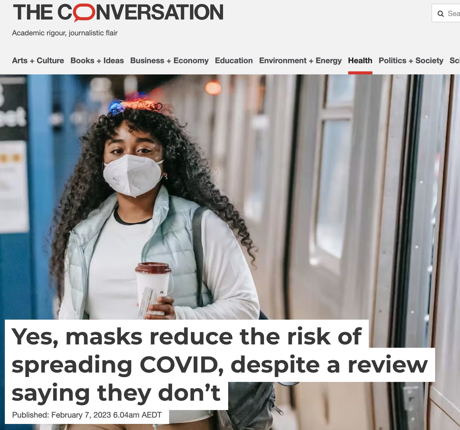 Actual mask expert Megan Mansell chimes in on the Cochrane mask review ...
