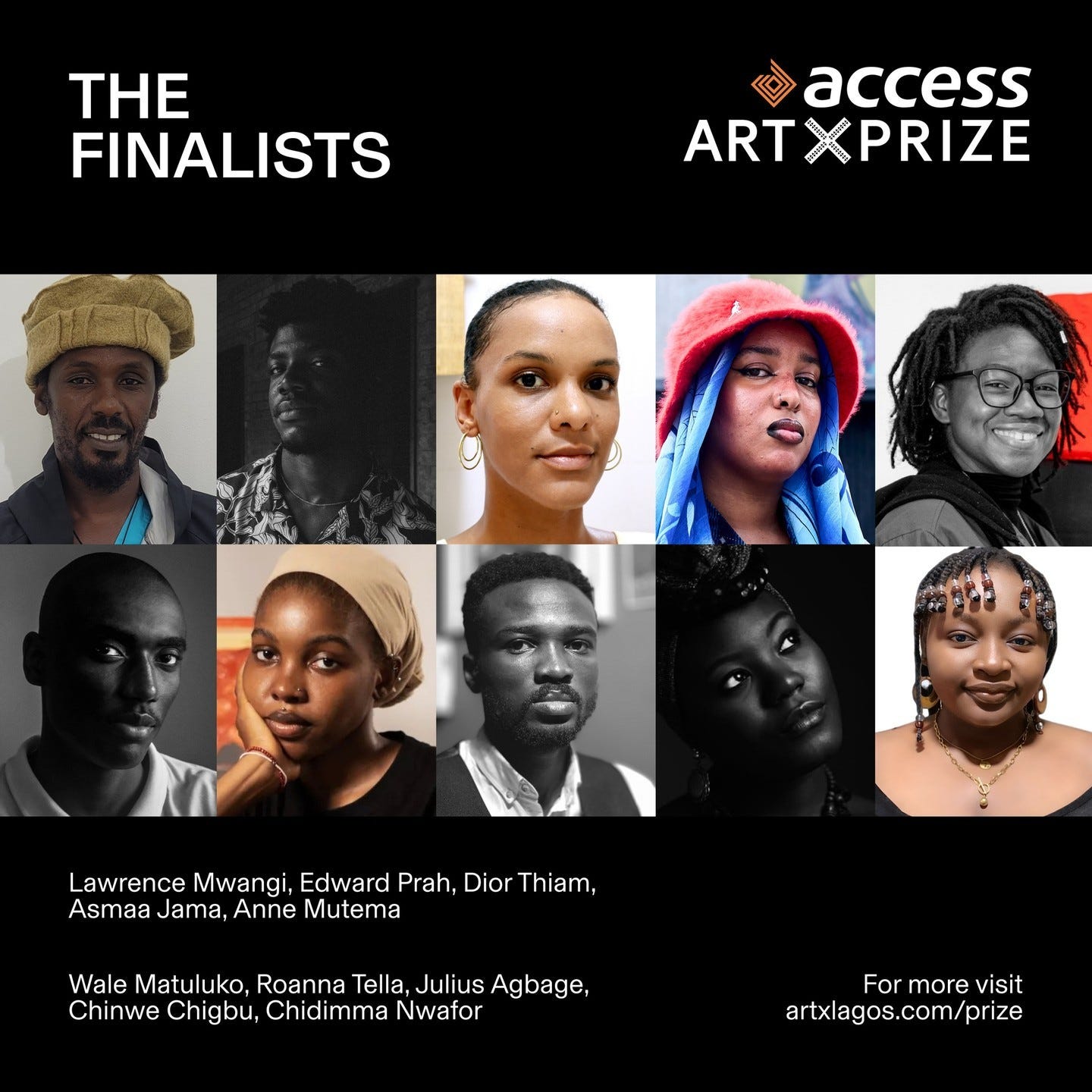ART X Lagos reveals the top 10 finalists for the 2023 Access ART X Prize