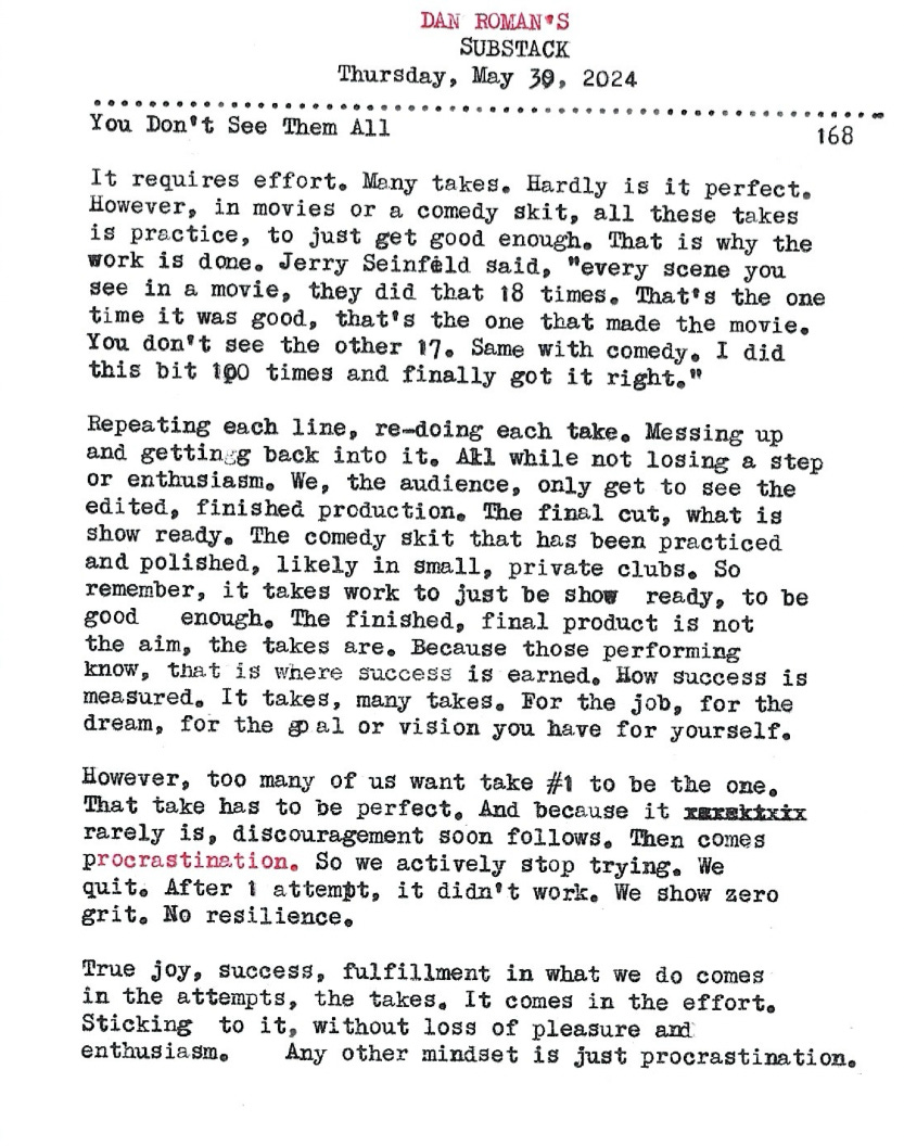 You Don't See Them All - Dan Roman's Substack