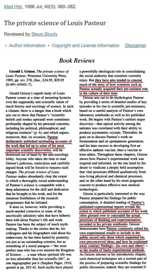 Louis Pasteur the Fraudster, Part 1 - by CopperVortex