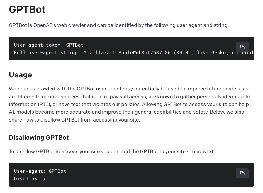 OpenAI's web crawler and FTC missteps