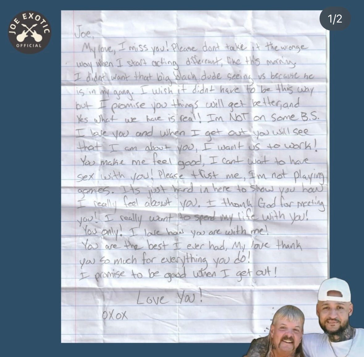 Joe Exotic's Prison Love Saga: Heartbreak, Betrayal, and the Unveiling ...