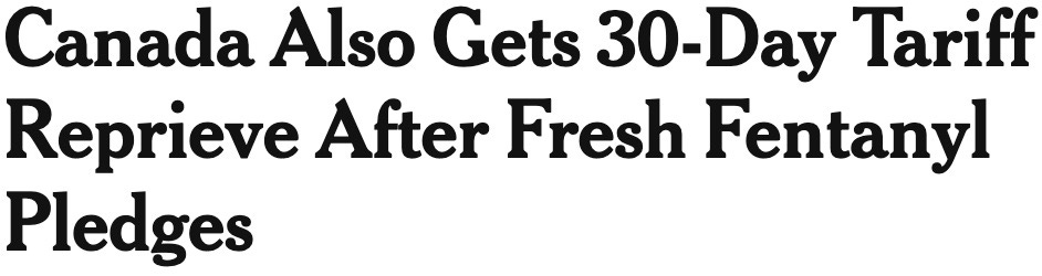 doddering old fool gets pantsed by Canada and Mexico