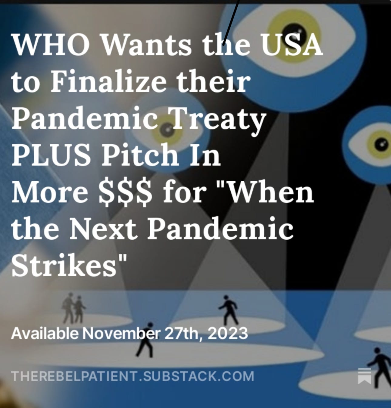 WHO Wants the USA to Finalize their Pandemic Treaty PLUS Pitch In More ...