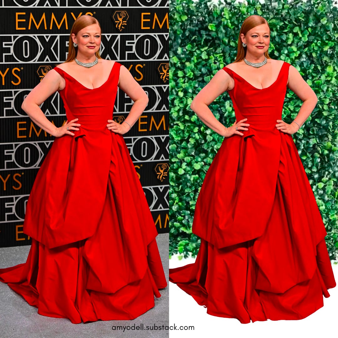 The Emmys' Hideous Backdrop Cannot Stand - by Amy Odell