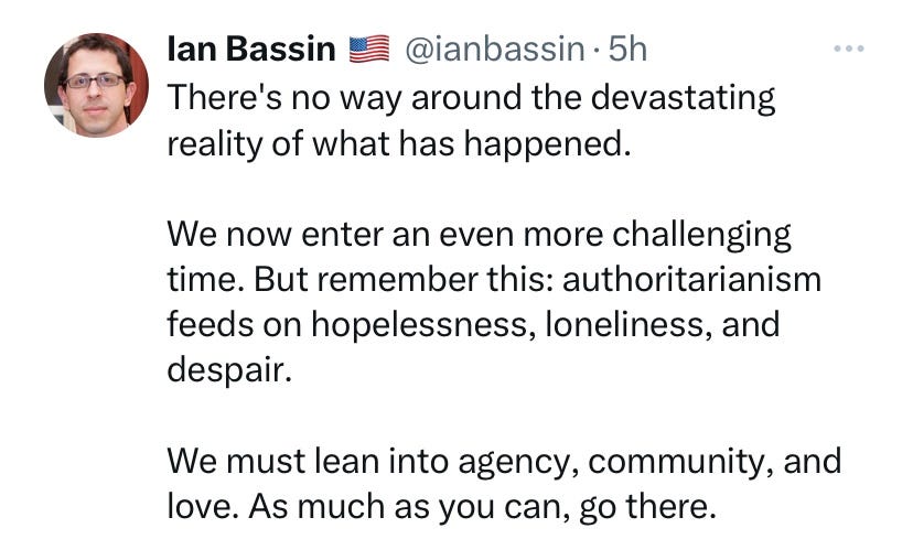 Amid the shock, some post-election words of wisdom