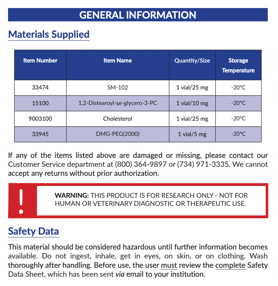 The SM-102 cationic lipid (and ALC-0315) - by Jessica Rose