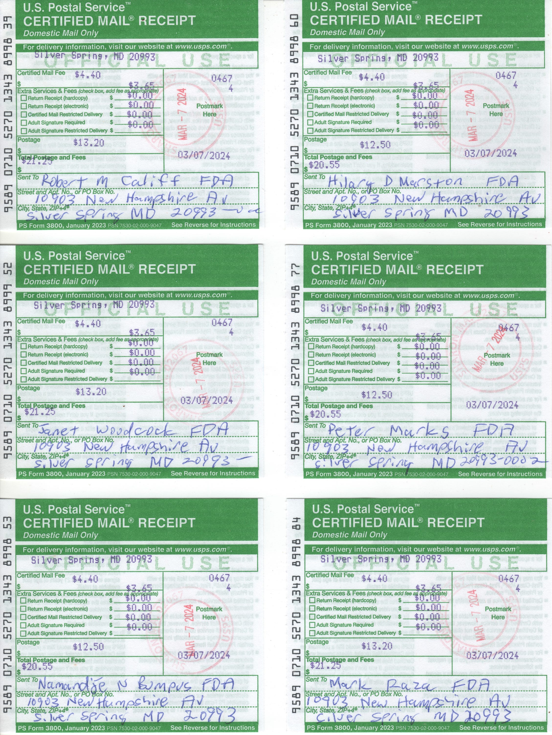 CDC, FDA & NIH directors served with NOTICE of CRIMINAL LIABILITY