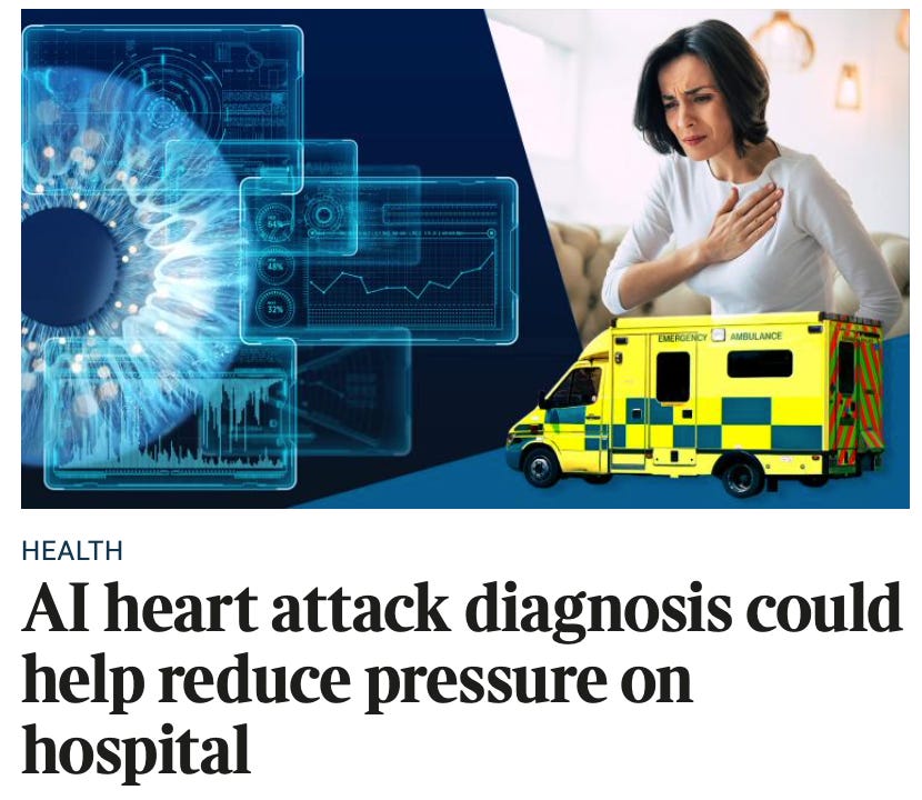 Invisible Women: diagnosing heart attacks with AI again...